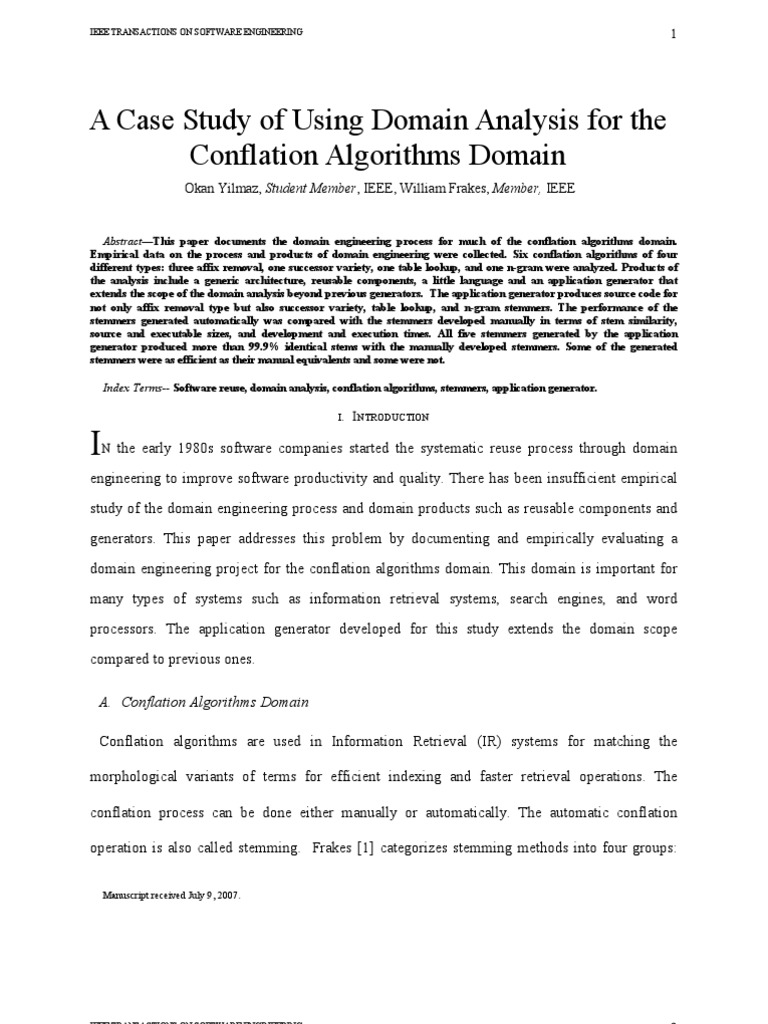 Conflation Algorithm - Case Study | PDF | Component Based Software ...