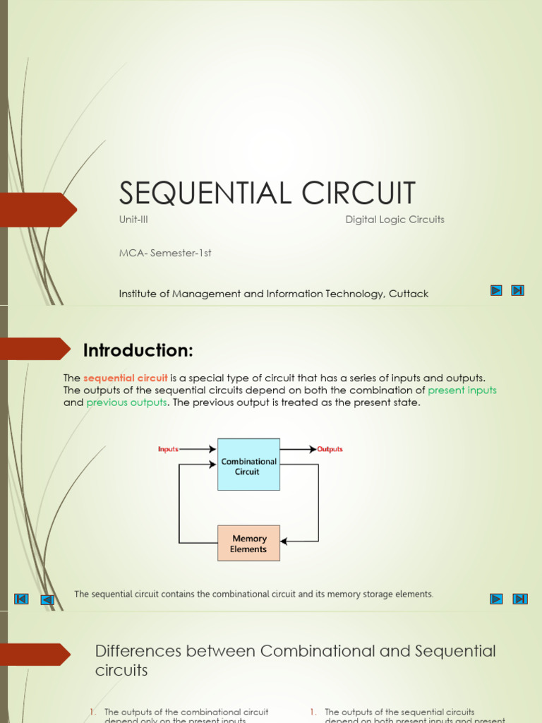 Unit-3 (Sequential Circuit) | PDF | Logic Gate | Electrical Engineering