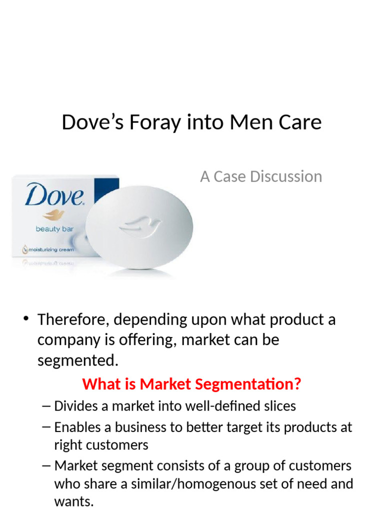 Dove's Market Segmentation Strategies | PDF