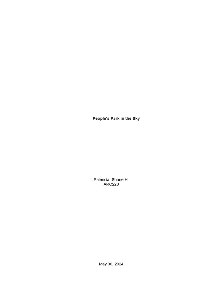 Community Parks Case Study Analysis | PDF | Parks | Sustainability