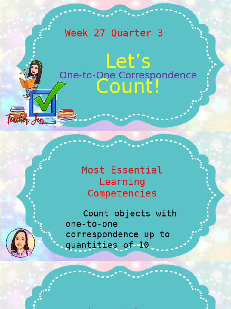 1 to 1 Correspondence | PDF