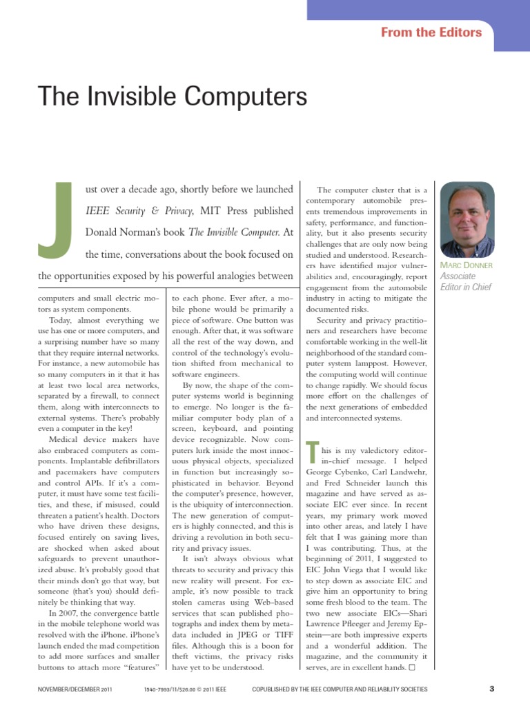 Invisible Computers | PDF | I Phone | Telephone