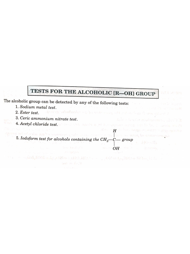 Functional Groups (Practical Chemistry) 2024-25 | PDF