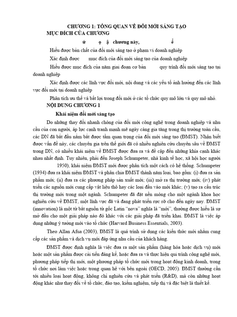 TLHT - Chương 1 - Quản trị ĐMST | PDF