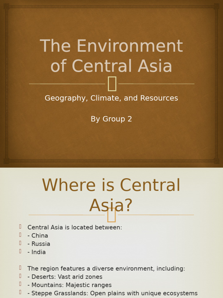 The Environment Of Central Asia Pdf Central Asia Biodiversity