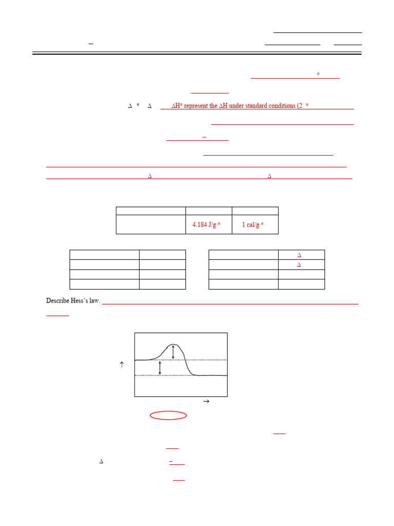 Chapter 16 - Practice Test (I) - Answers | PDF | Heat Capacity | Enthalpy