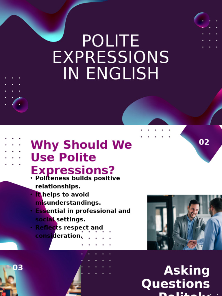 Polite Expressions in English Guide | PDF