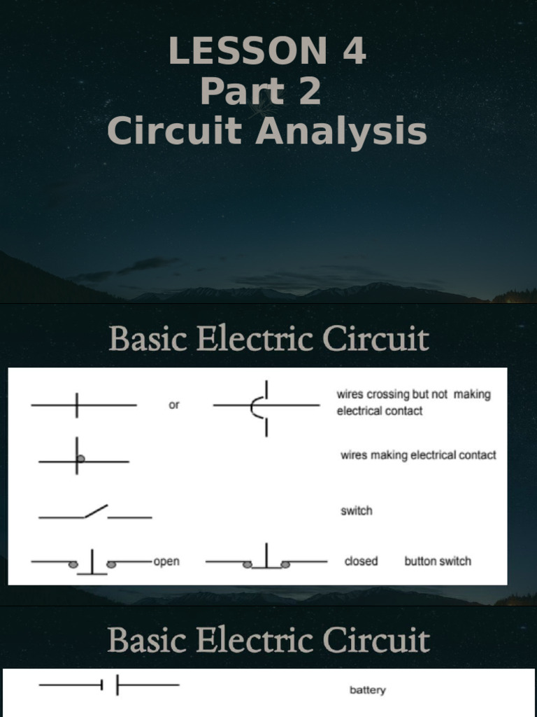 LESSON 4 Circuit Analysis | PDF