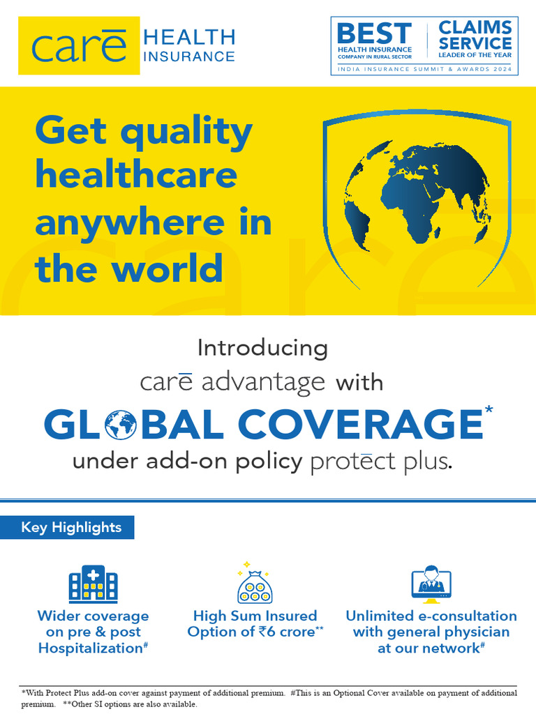 Care Advantage With Add On Protect Plus & Care Shield Brochure | PDF ...