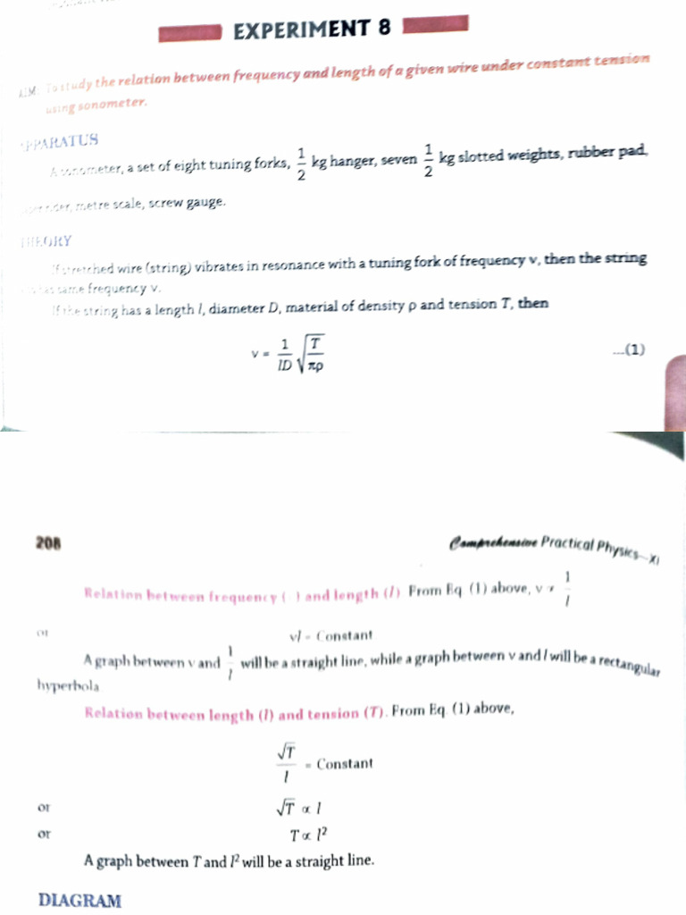 exp 4 | PDF | Tension (Physics) | Musical Instruments