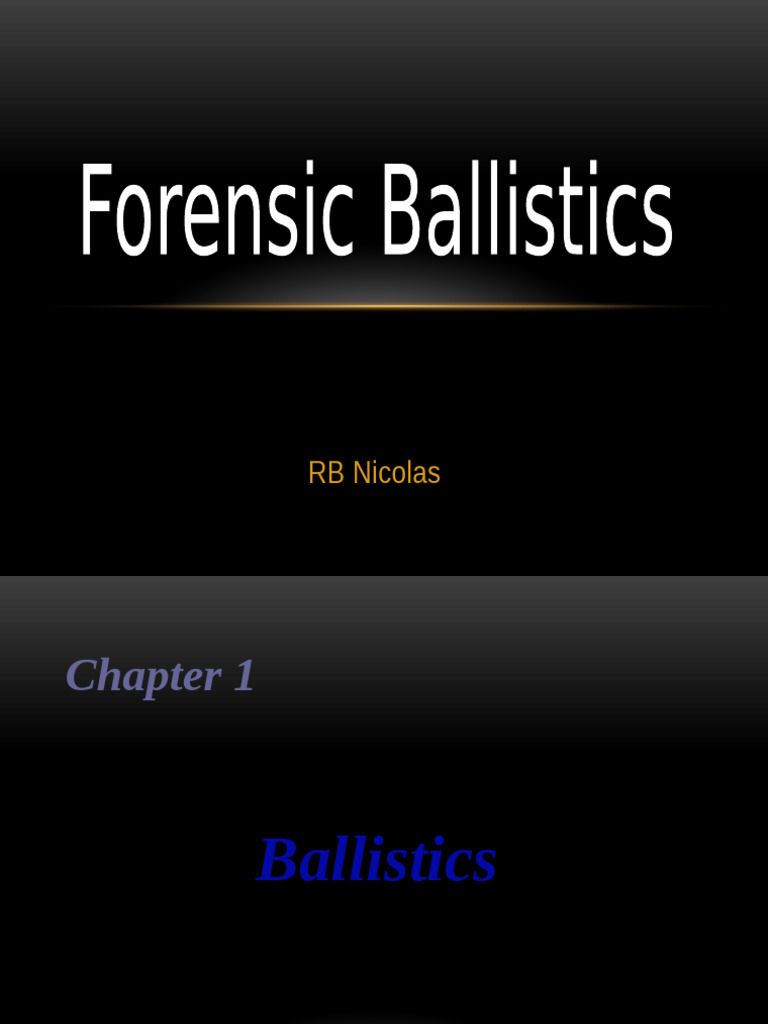 Forensic Ballistics | PDF | Cartridge (Firearms) | Gun Barrel