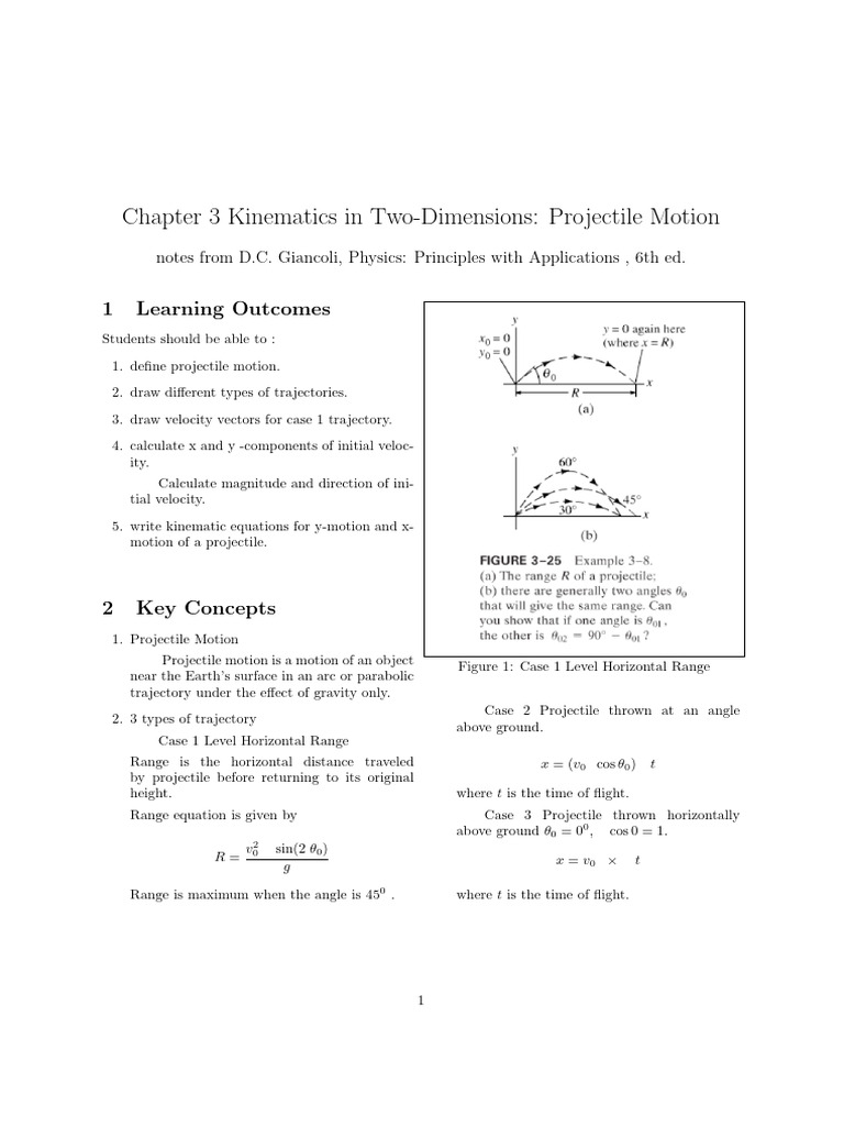 Understanding Projectile Motion Concepts | PDF | Mechanics | Physics