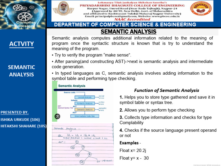 SEMANTIC ANALYSIS | PDF