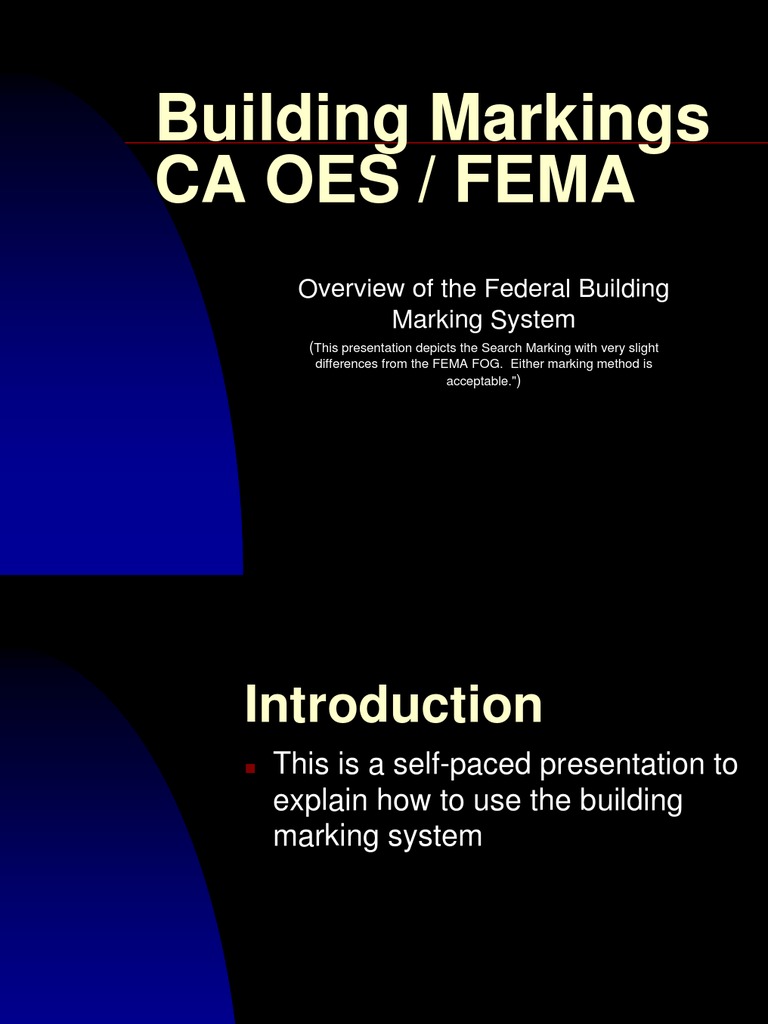 FEMA Building Marking System | Business | Free 30-day Trial | Scribd