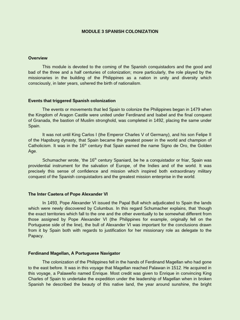 Copy of GE-PS MODULE 3 Spanish Colonization | PDF | Spanish Colonization Of The Americas ...