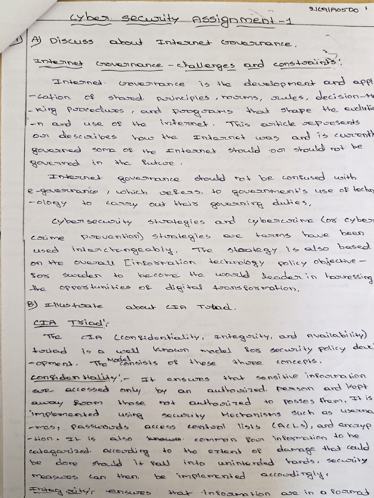 CS ASSIGNMENT 1 | PDF