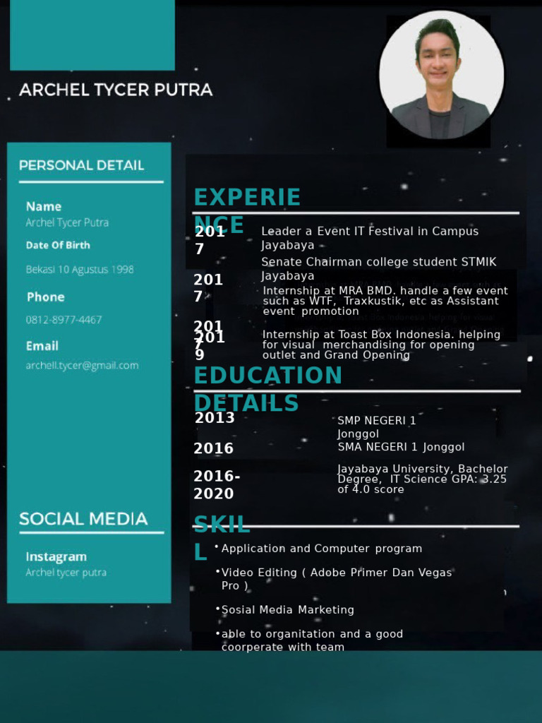 Profil Karir dan Pendidikan Eden Tycer | PDF