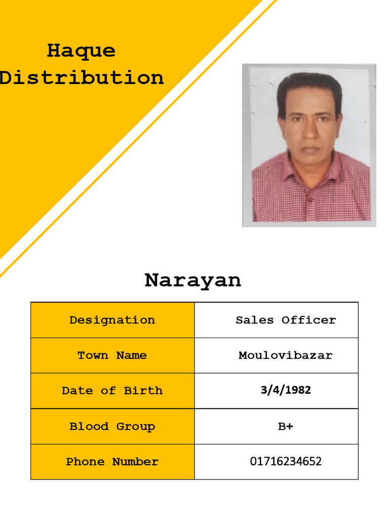 Sales Officer Contact Card | PDF