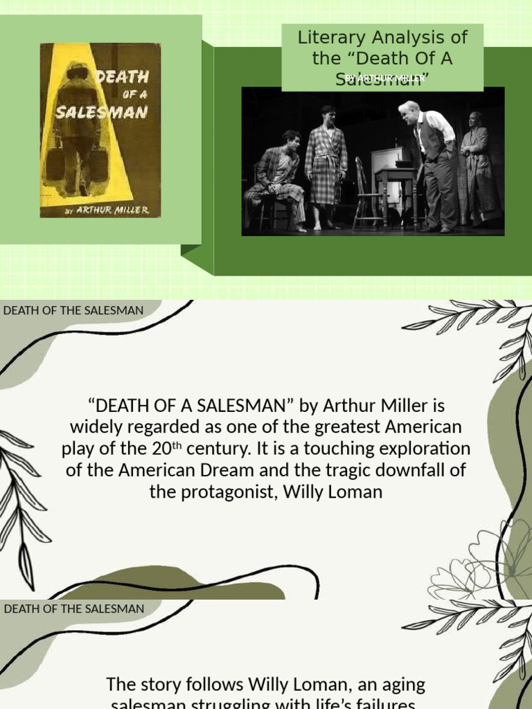 Literary Analysis of The Death of The Salesman... Final | PDF