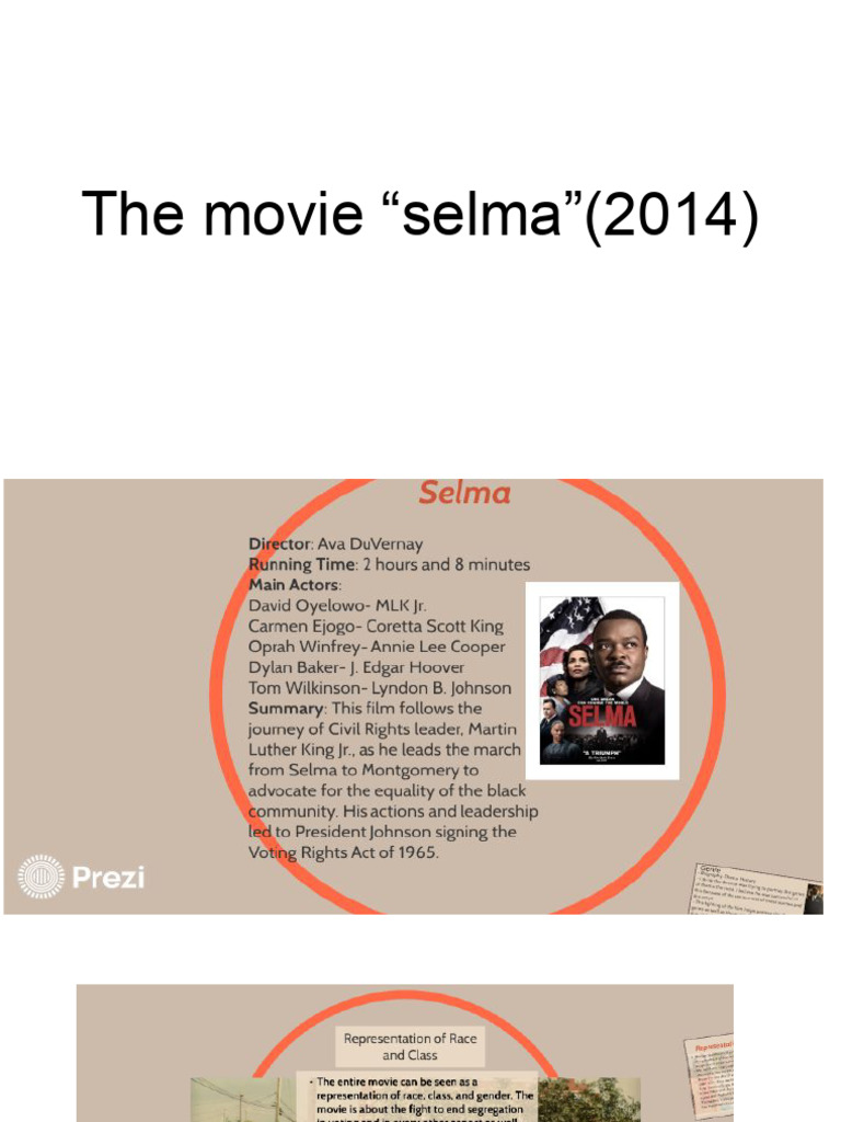 The movie “selma”(2014) | PDF | Martin Luther King Jr. | Identity Politics