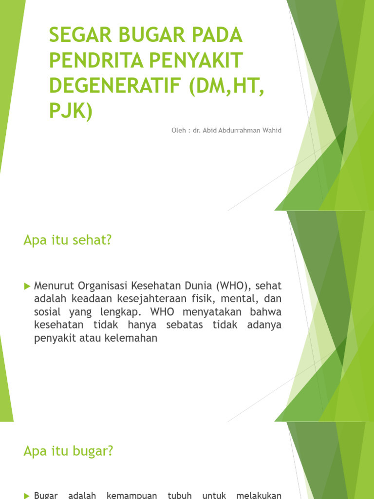 SEGAR BUGAR SAAT LANSIA (1) | PDF