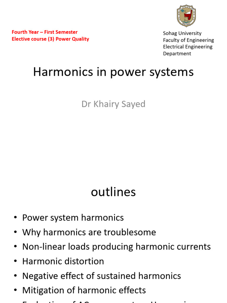 Chapter 4 Harmonics in Power Systems ppt1 | PDF | Electrical ...