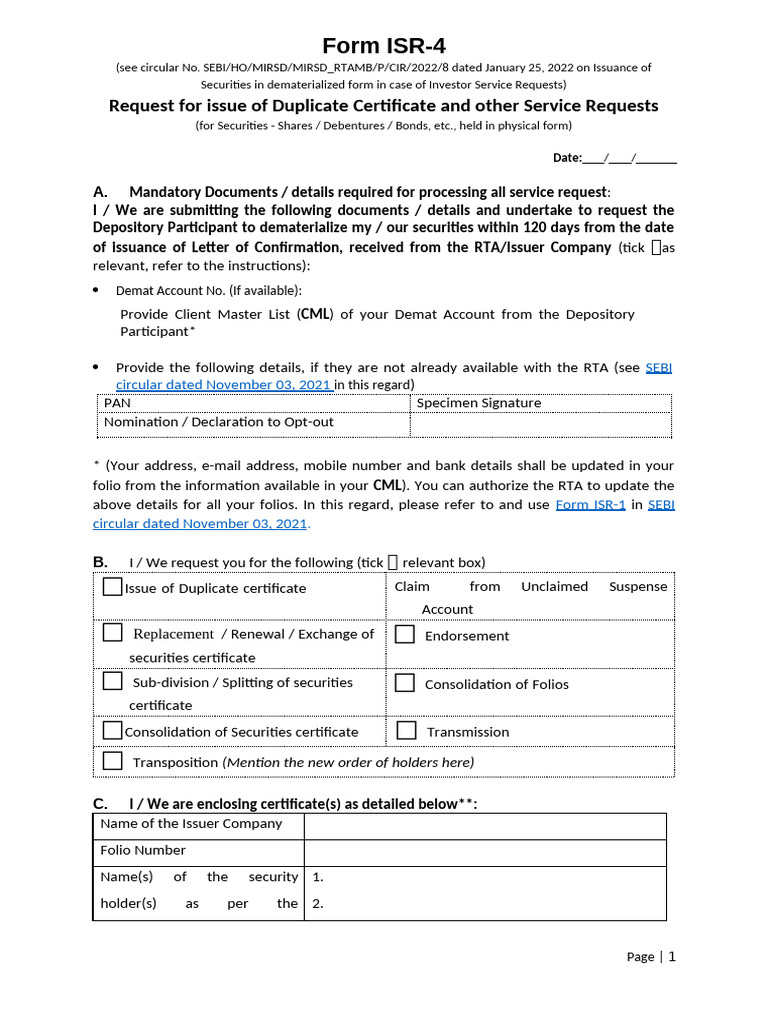 ISR-4 and ISR-5-Word | PDF | Securities (Finance)