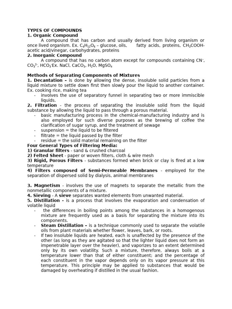 Separation Techniques Pdf Distillation Chemical Compounds