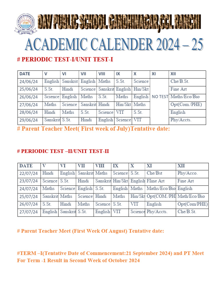 FW2_ACADEMIC CALENDER 2024-25_compressed | PDF | Languages | Foreign ...
