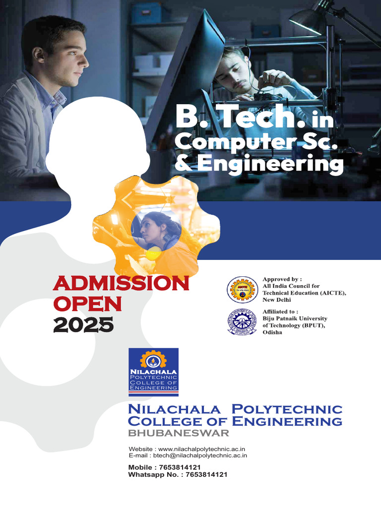 B.TECH | PDF | University And College Admission | Computer Science
