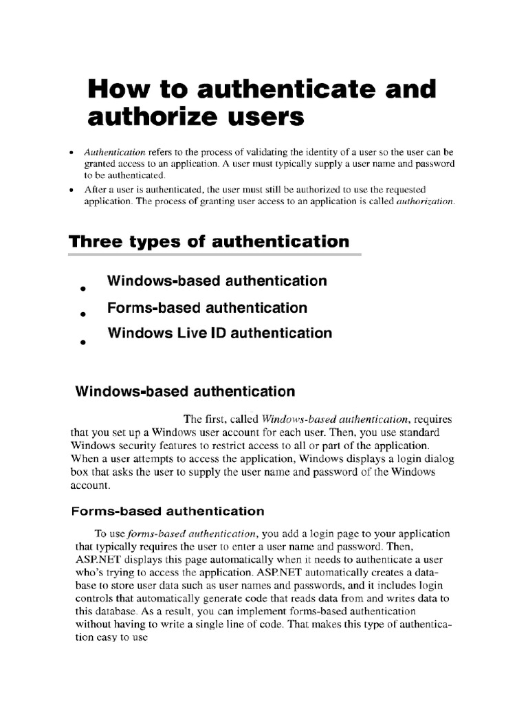 Authentication | PDF
