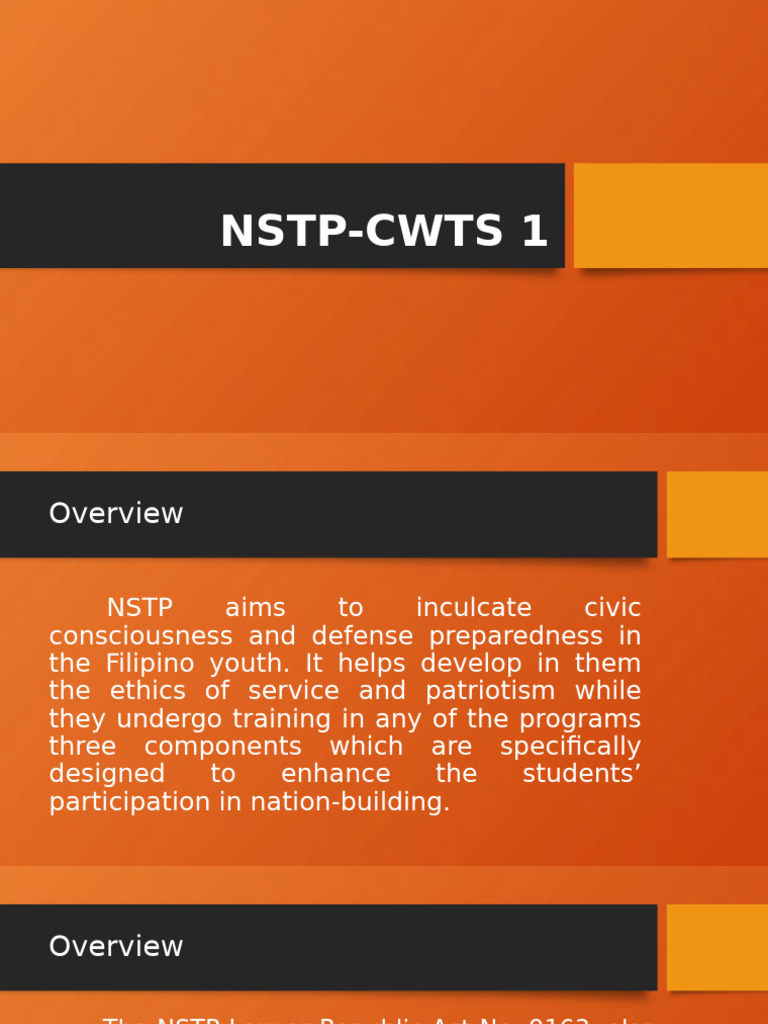 Module 1 Introduction To Nstp Pdf