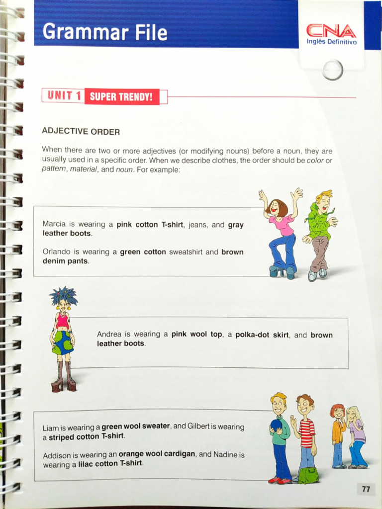 CNA New in Tune 1 - Grammar File | PDF | Grammatical Tense | Adjective