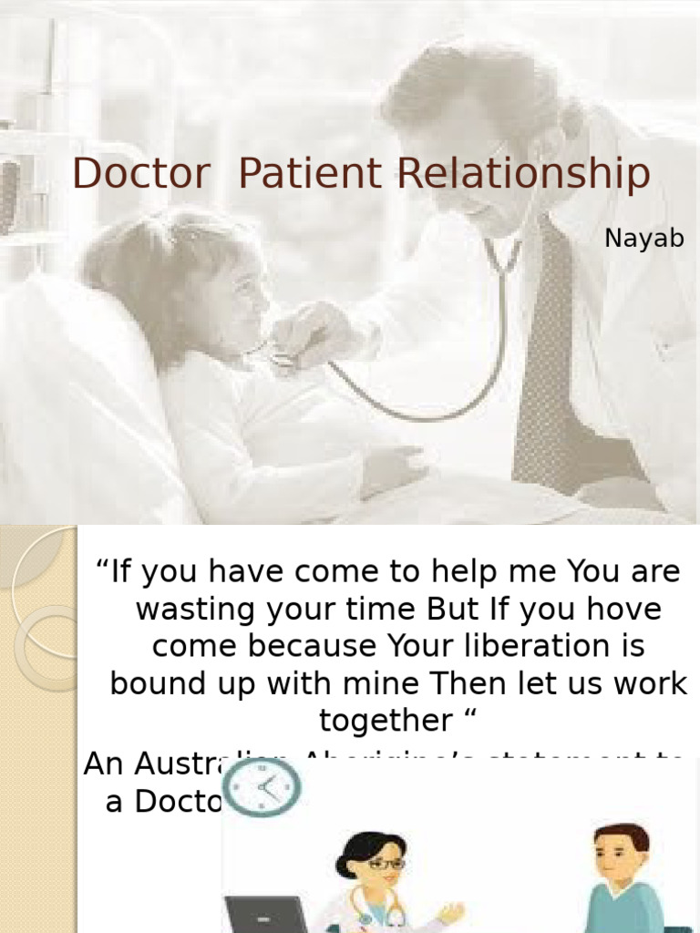 Doctor Patient Relationship | PDF | Physician | Informed Consent