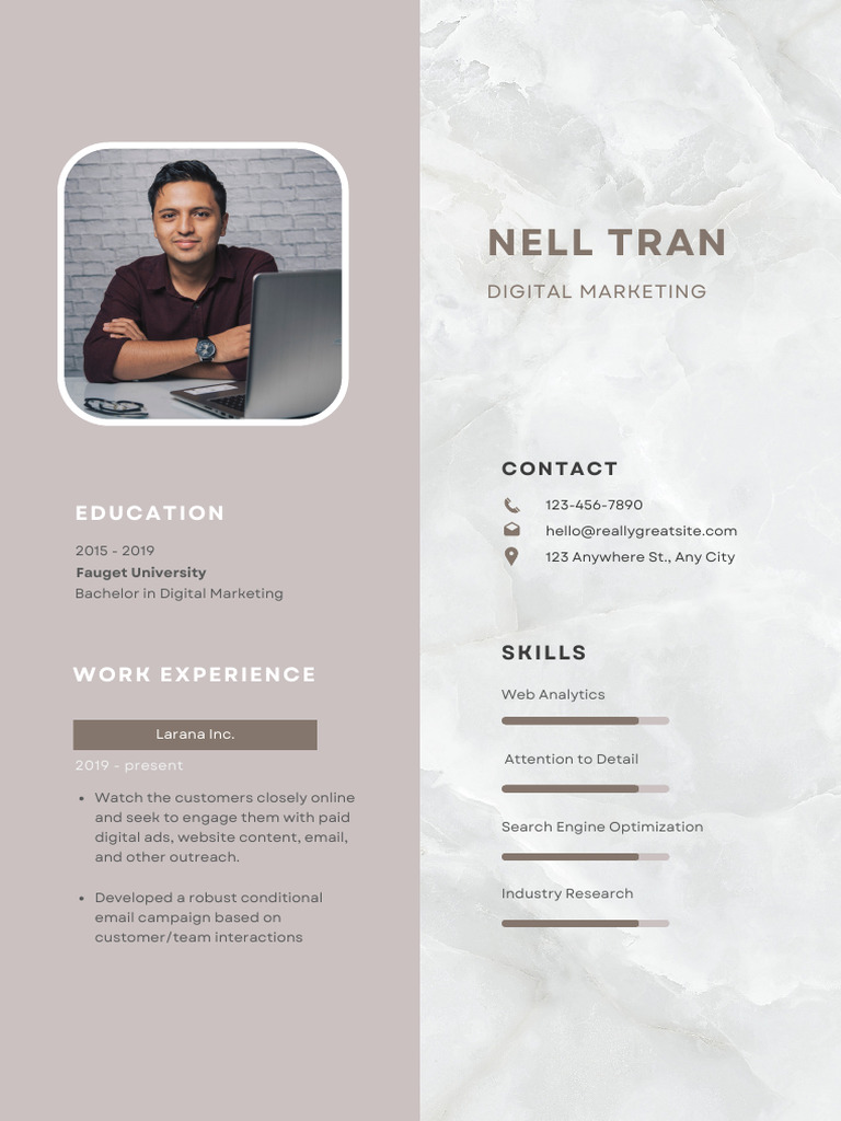 Digital Marketing Resume of Nell Tran | PDF