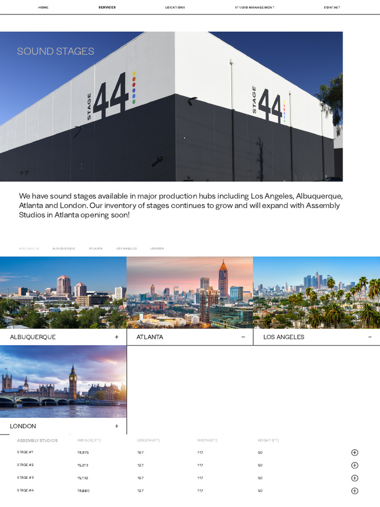 Film Production Sound Stages | PDF
