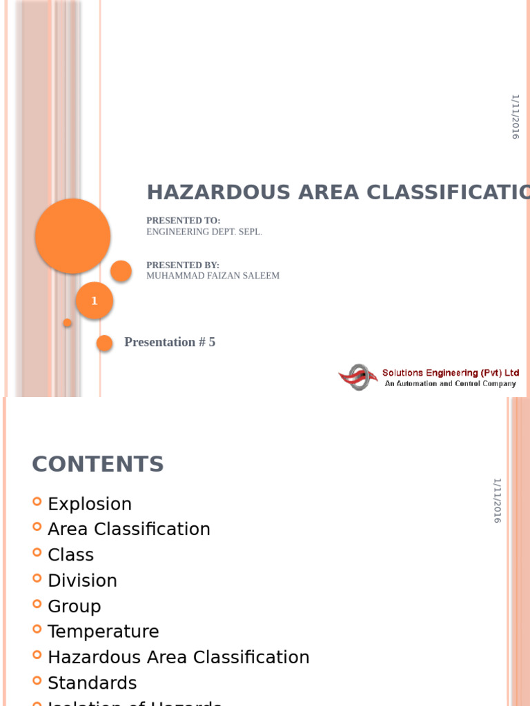 5.hazardous Area Classification | PDF | Industrial Processes | Materials