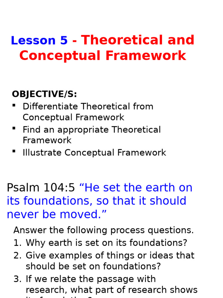 Understanding Theoretical vs. Conceptual Frameworks | PDF | Theory ...