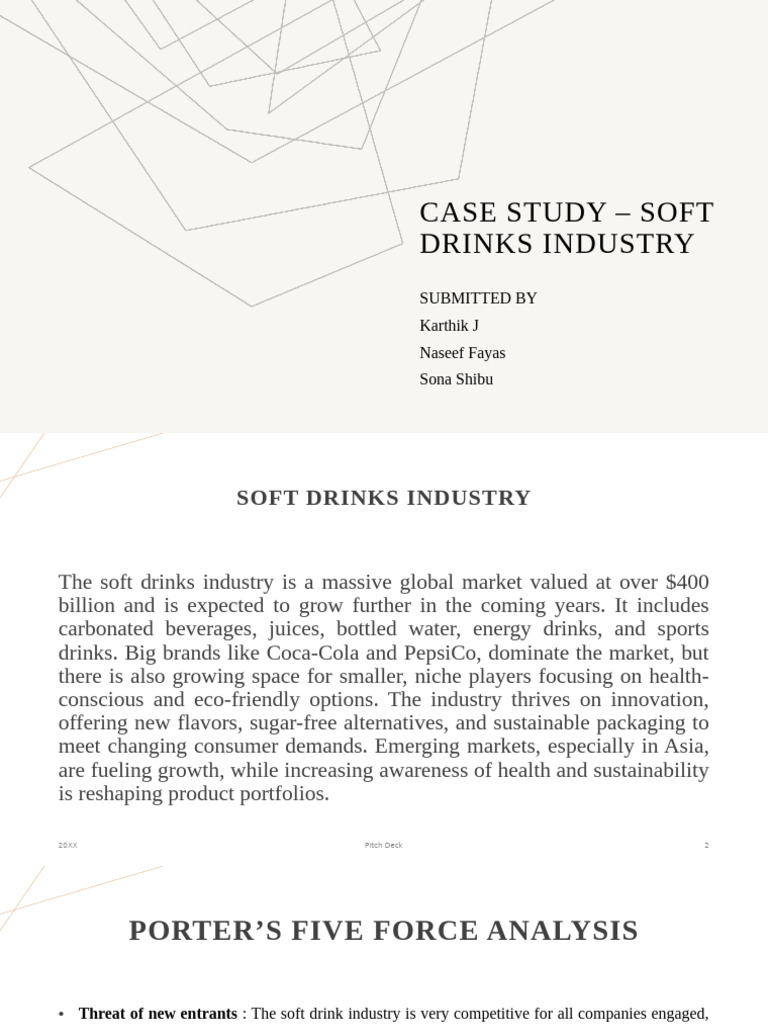 Case Study - Soft Drinks Industry | PDF | Soft Drink | Drink