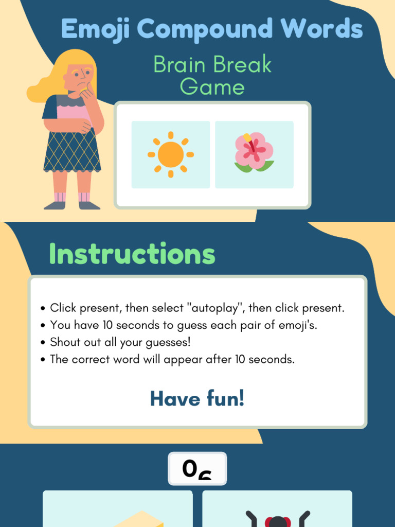 Compound Words Brain Break Presentation | PDF
