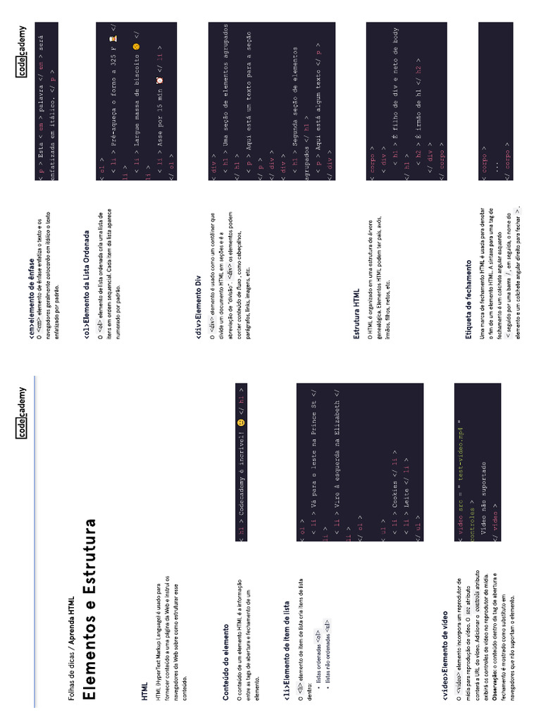 01 - Elementos e Estrutura | PDF