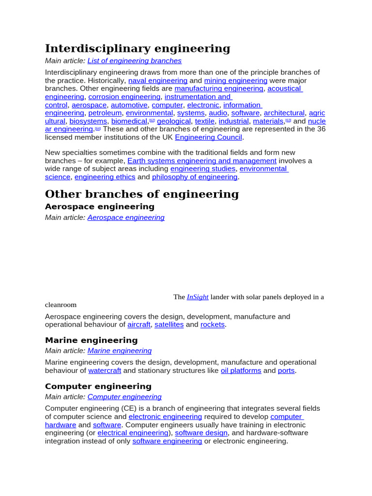 Interdisciplinary Engineering | PDF | Engineering