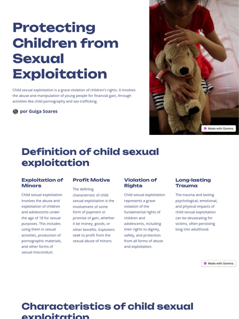 Protecting Children from Exploitation | PDF | Human Trafficking ...