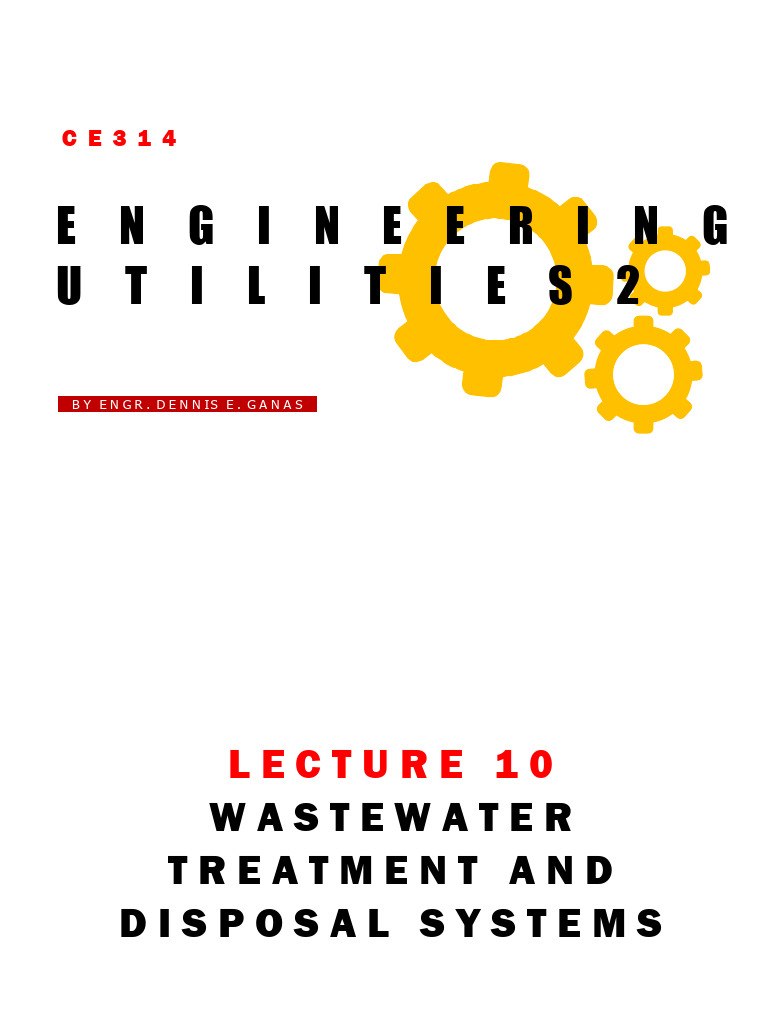 Ce314 Lecture 10 Wastewater Treatment and Disposal System | PDF | Sewage Treatment | Anaerobic ...