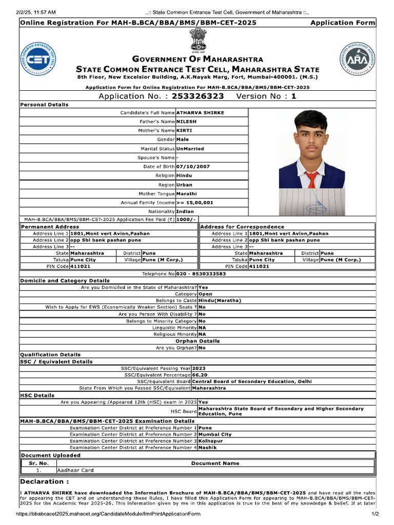 Application Cet | PDF