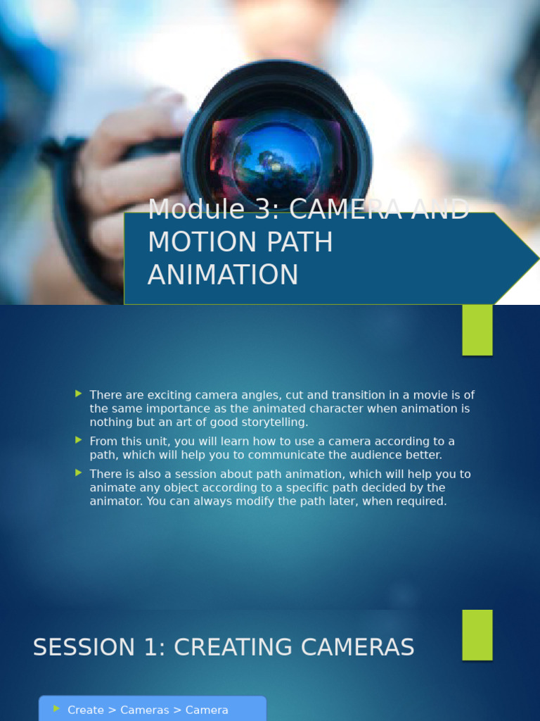 3 Camera and Motion Path Animation | PDF | Rotation | Geometry
