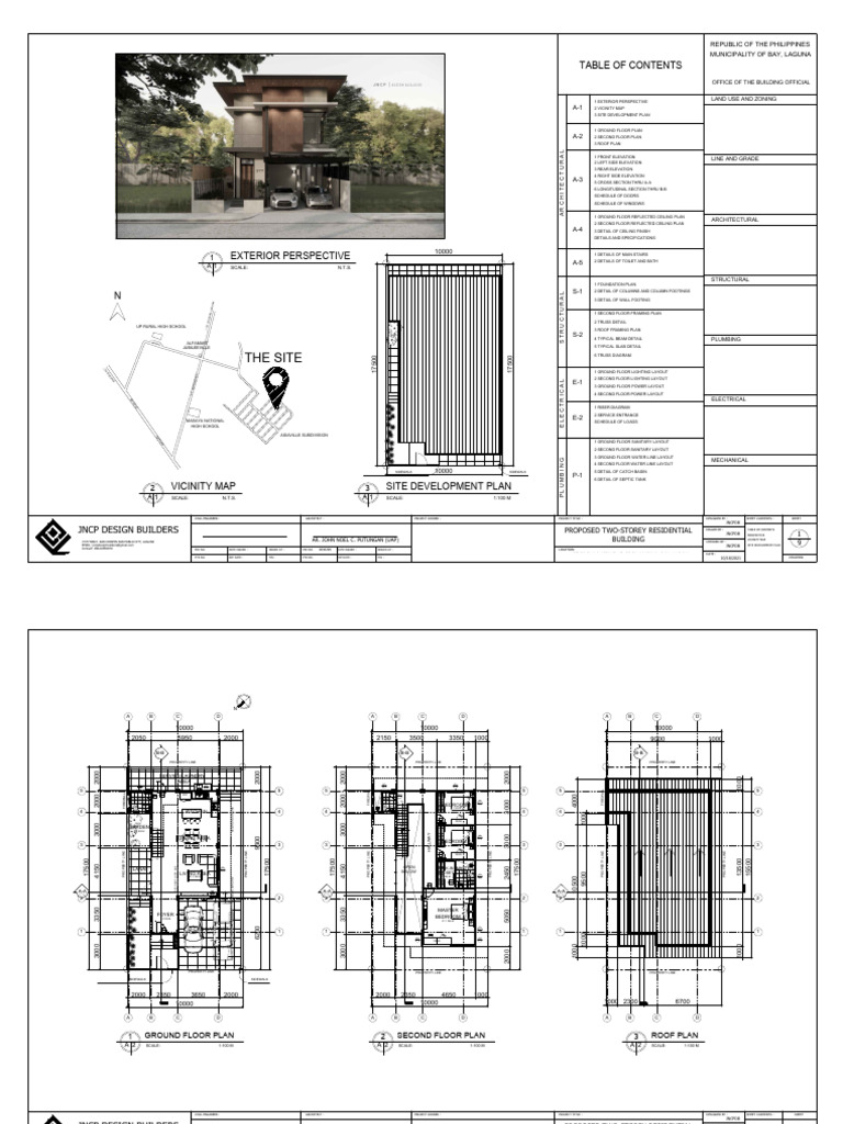 Complete Residential Construction Plans | PDF | Building Engineering ...