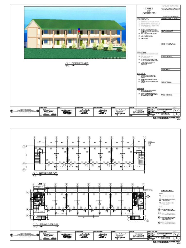 2Sty_8CL | PDF | Stairs | Structural Engineering