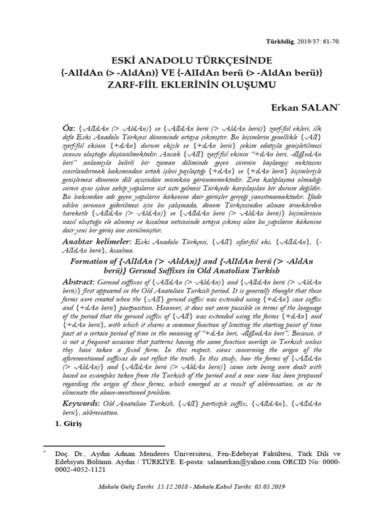 ESKI_ANADOLU_TURKCESINDE_AlIdAn_AldAn_VE | PDF