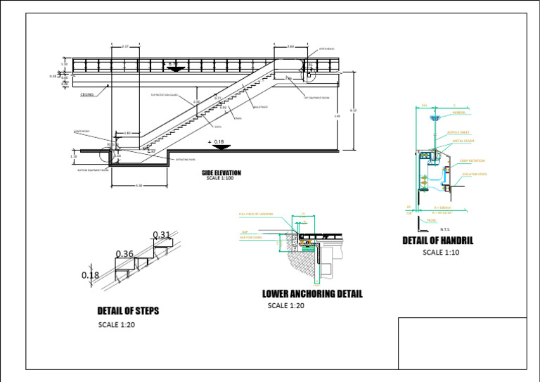 Scaled Uty Escalator Details | PDF | Escalator | Stairs